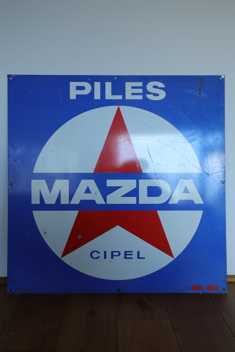 METAL BILLBOARD MAZDA PILES CIPEL – The POSEIDON COLLECTION