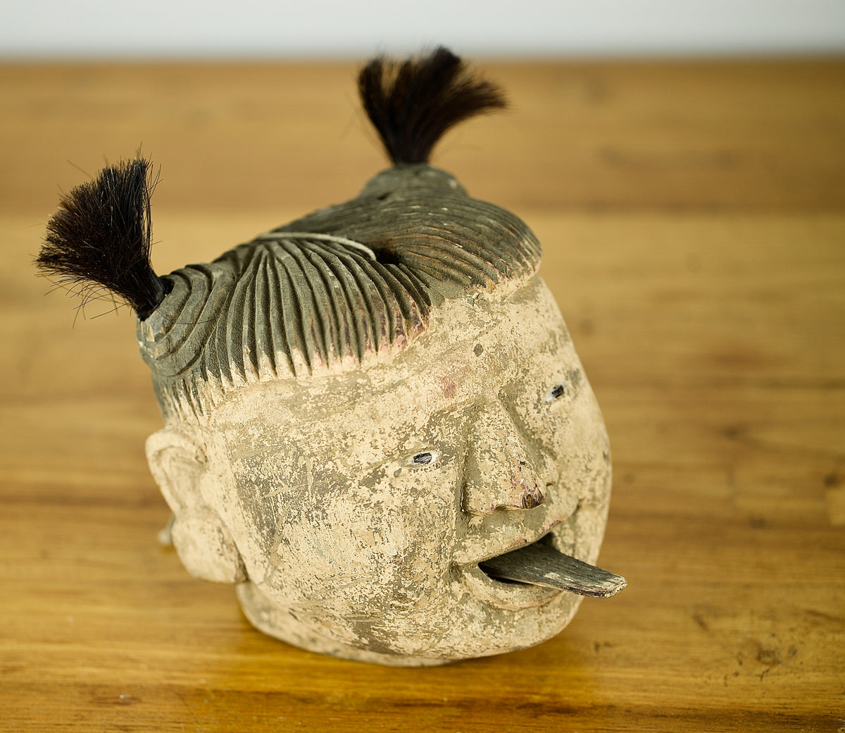 WOODEN YOKE THÉ HEAD, OLD PUPPET HEAD MYANMAR – The POSEIDON COLLECTION