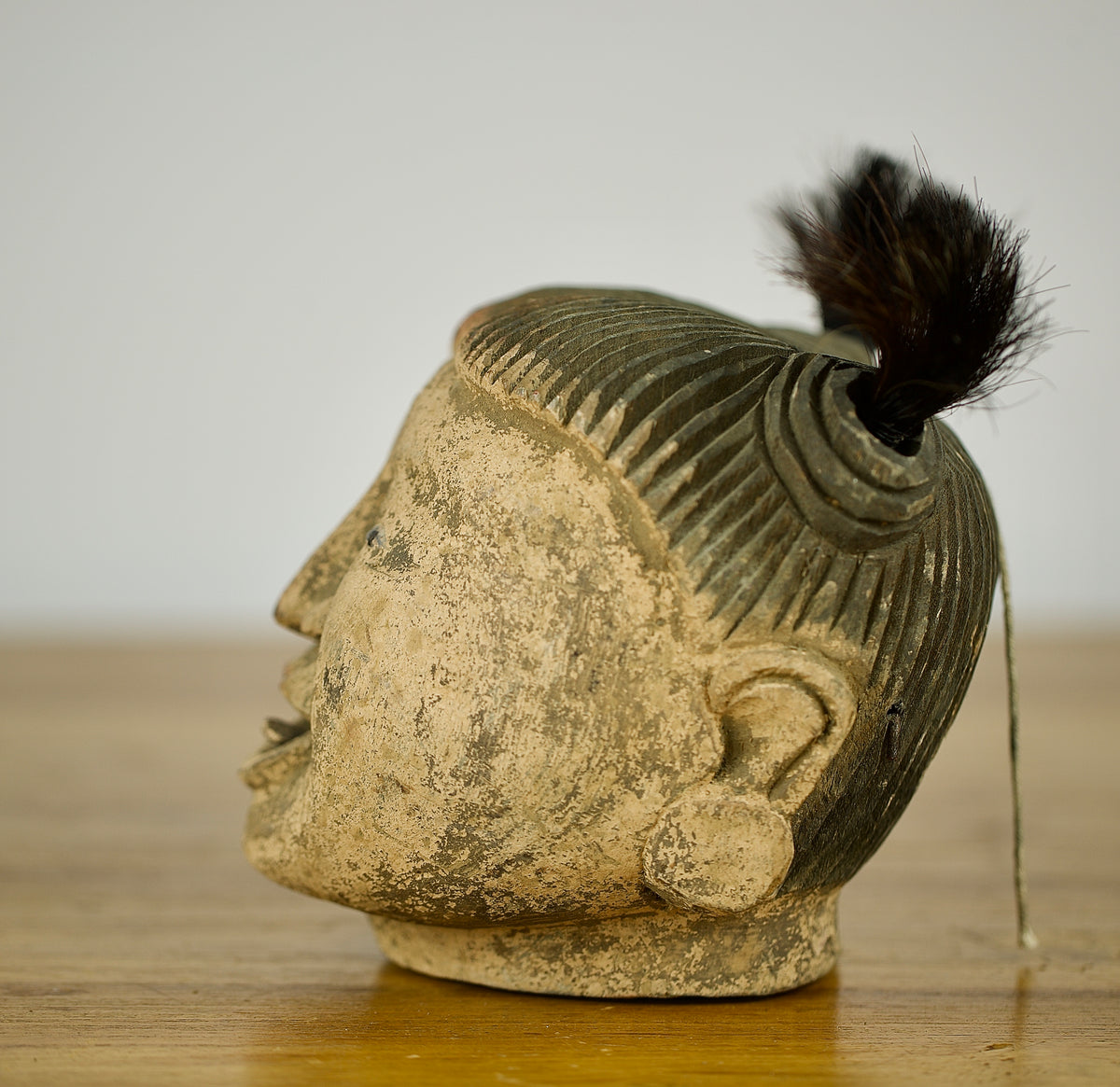 WOODEN YOKE THÉ HEAD, OLD PUPPET HEAD MYANMAR – The POSEIDON COLLECTION